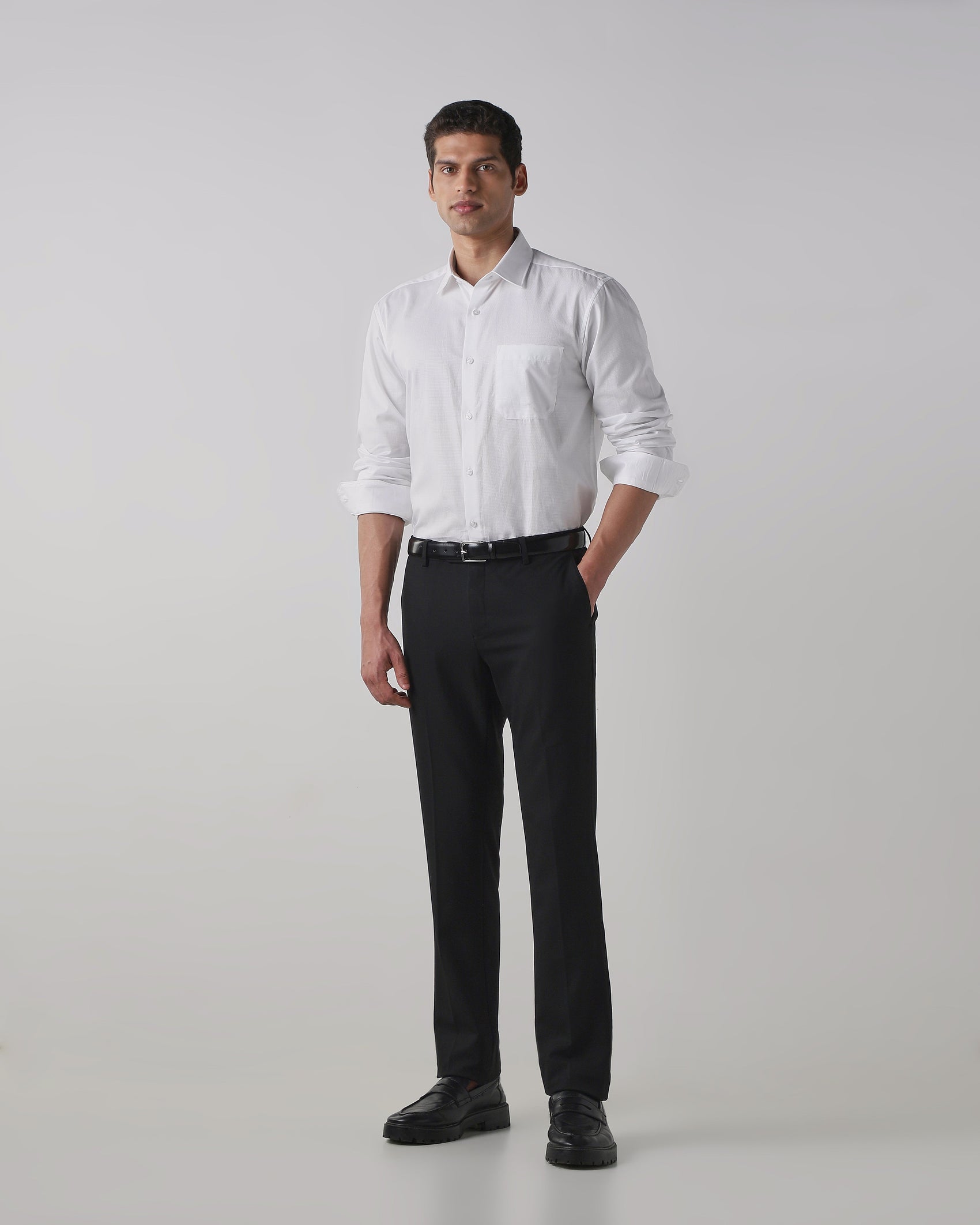 Black Regular Fit Trouser